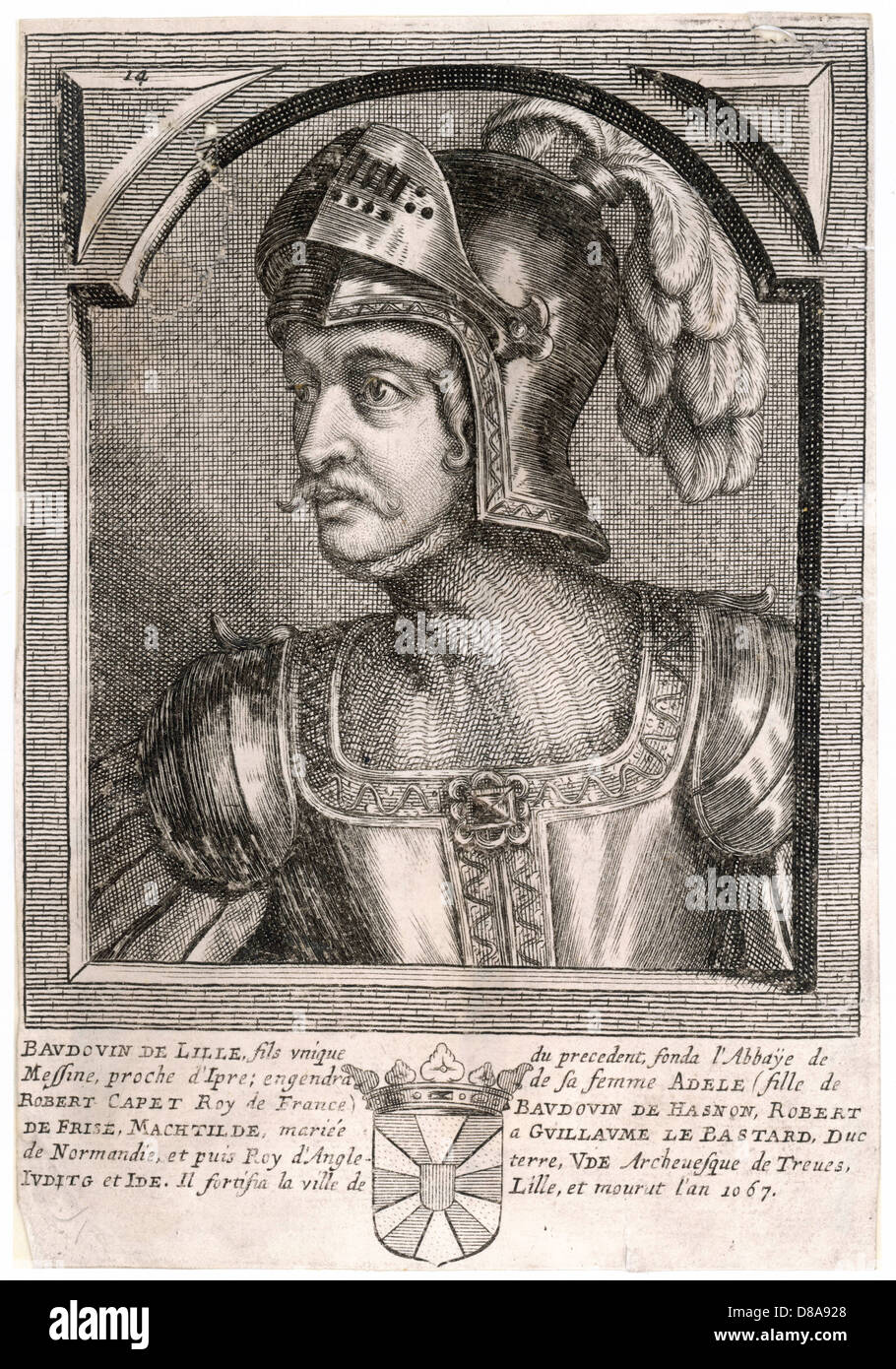 BAUDOUIN COMTE FLANDRES Photo Stock - Alamy
