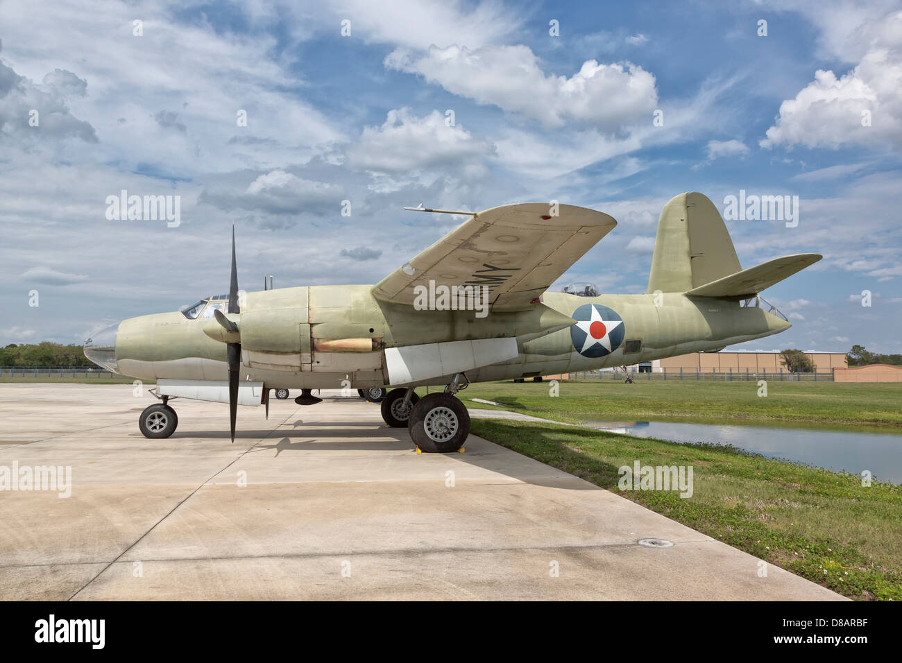 Un Martin B26 Marauder bomber guerre WW2 - la seule exemple de navigabilité Photo Stock - Alamy