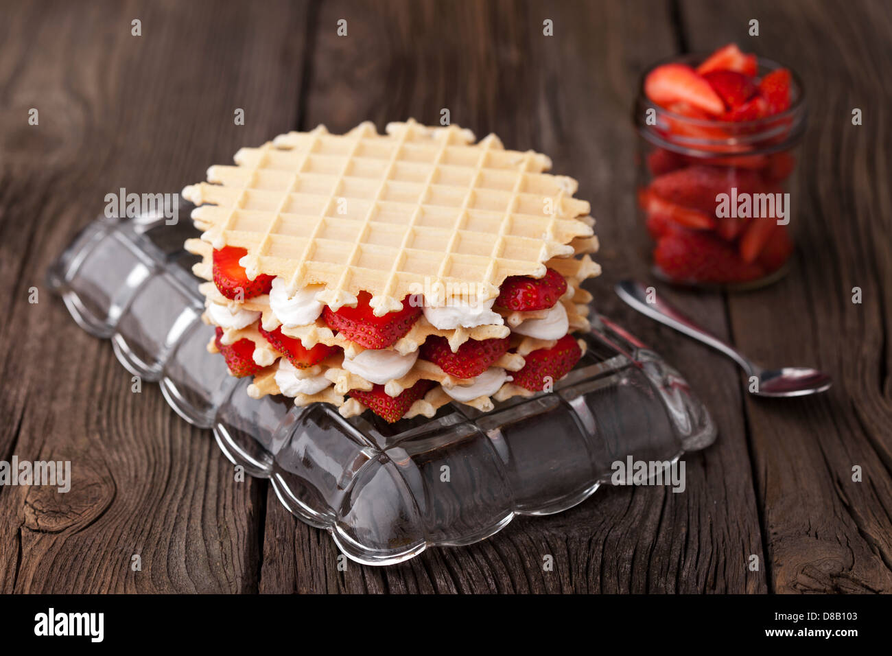 Gaufre chantilly Banque de photographies et d’images à haute résolution ...