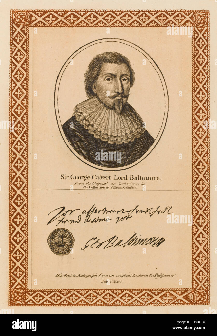 Lord calvert Banque de photographies et d’images à haute résolution - Alamy