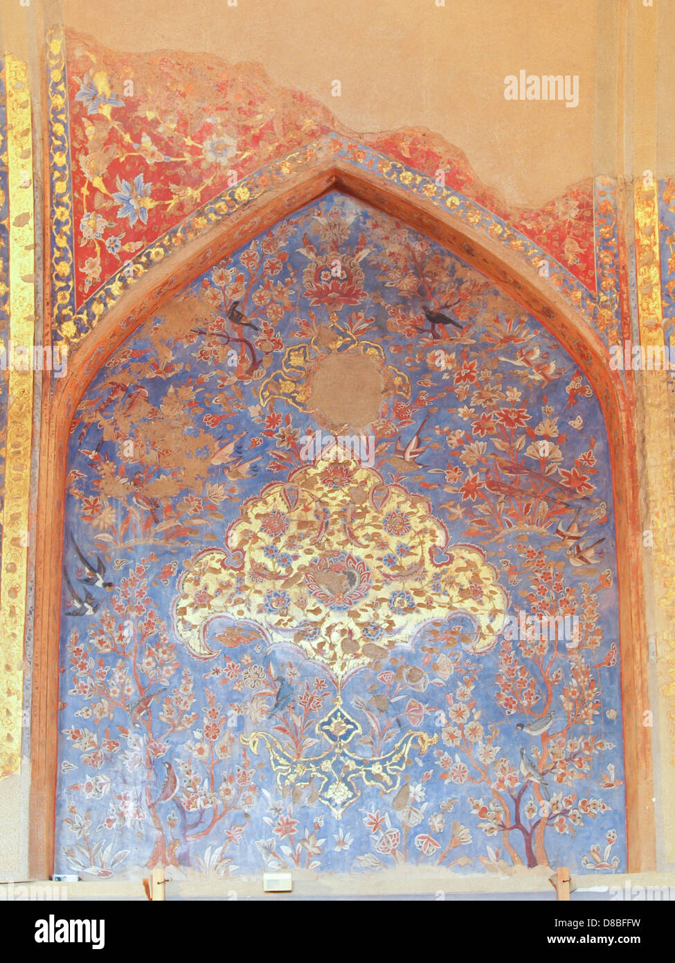 La peinture murale décoration à Chehel Sotoun (Sotoon) palais construit ...