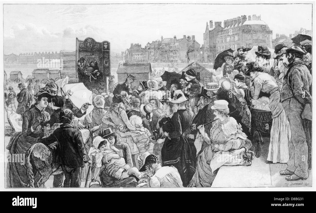 Spectacle punch and judy Banque d'images noir et blanc - Alamy