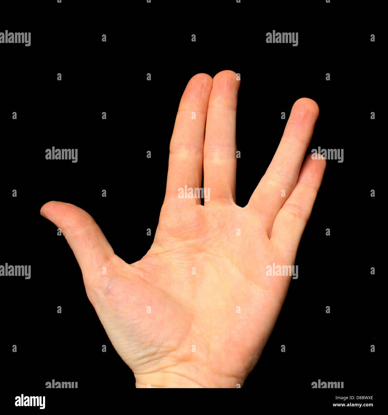 Le signe de main vulcaine, popularisé par le personnage Spock de la ...