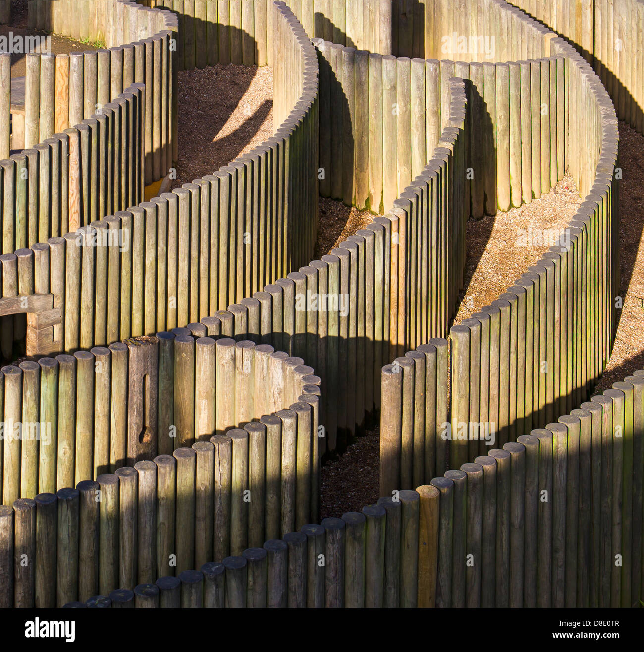 Labyrinthe en bois pour enfants Banque de photographies et d’images à ...