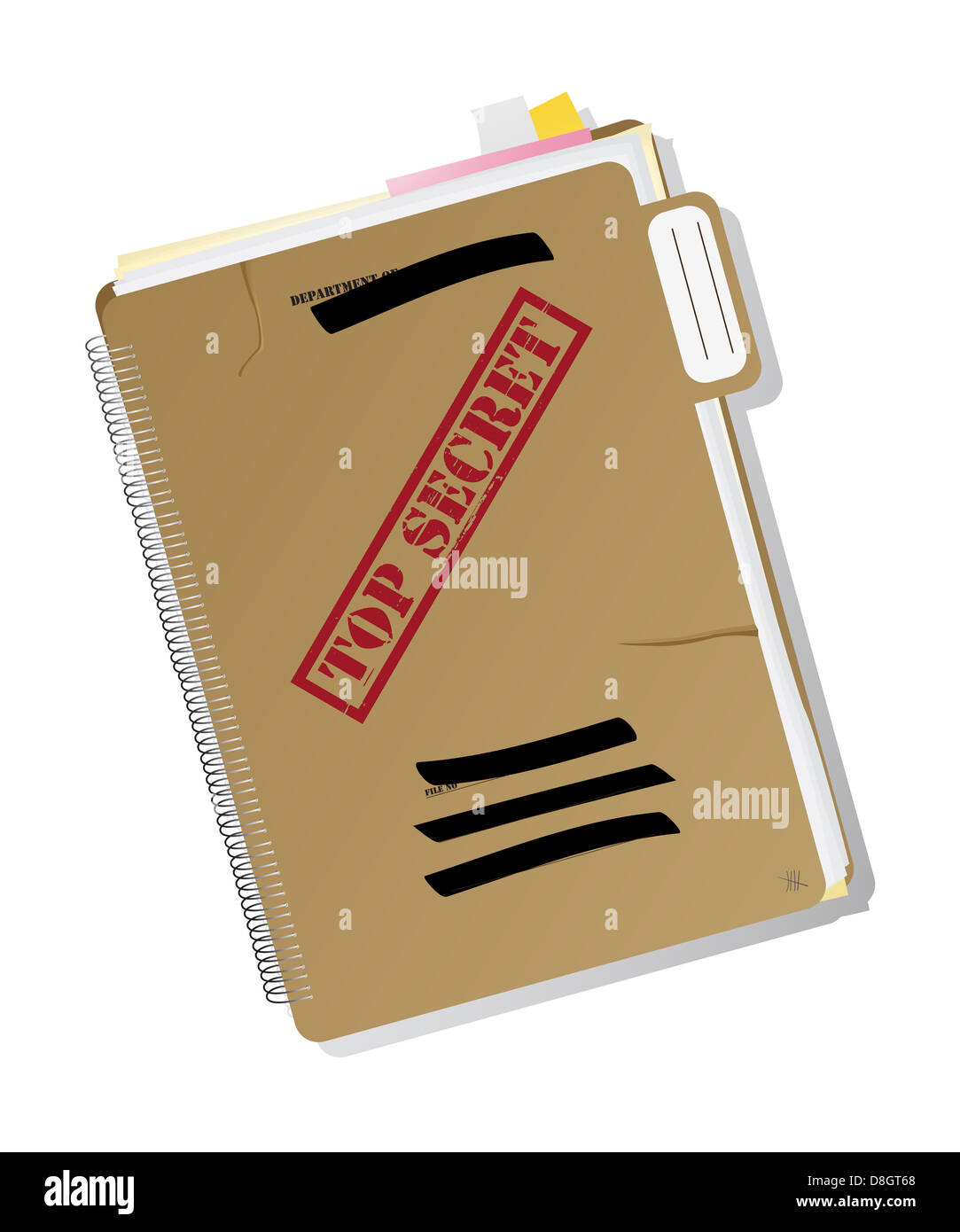 Top secret folder with stamp Banque de photographies et d’images à ...