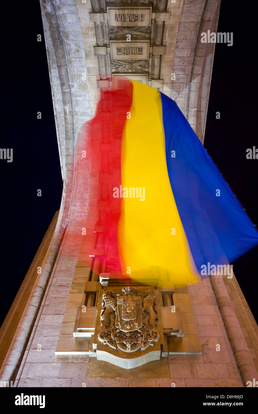 Drapeau roumain Banque de photographies et d’images à haute résolution ...