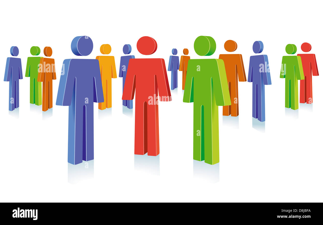 Symbole du groupe de personnes Photo Stock - Alamy