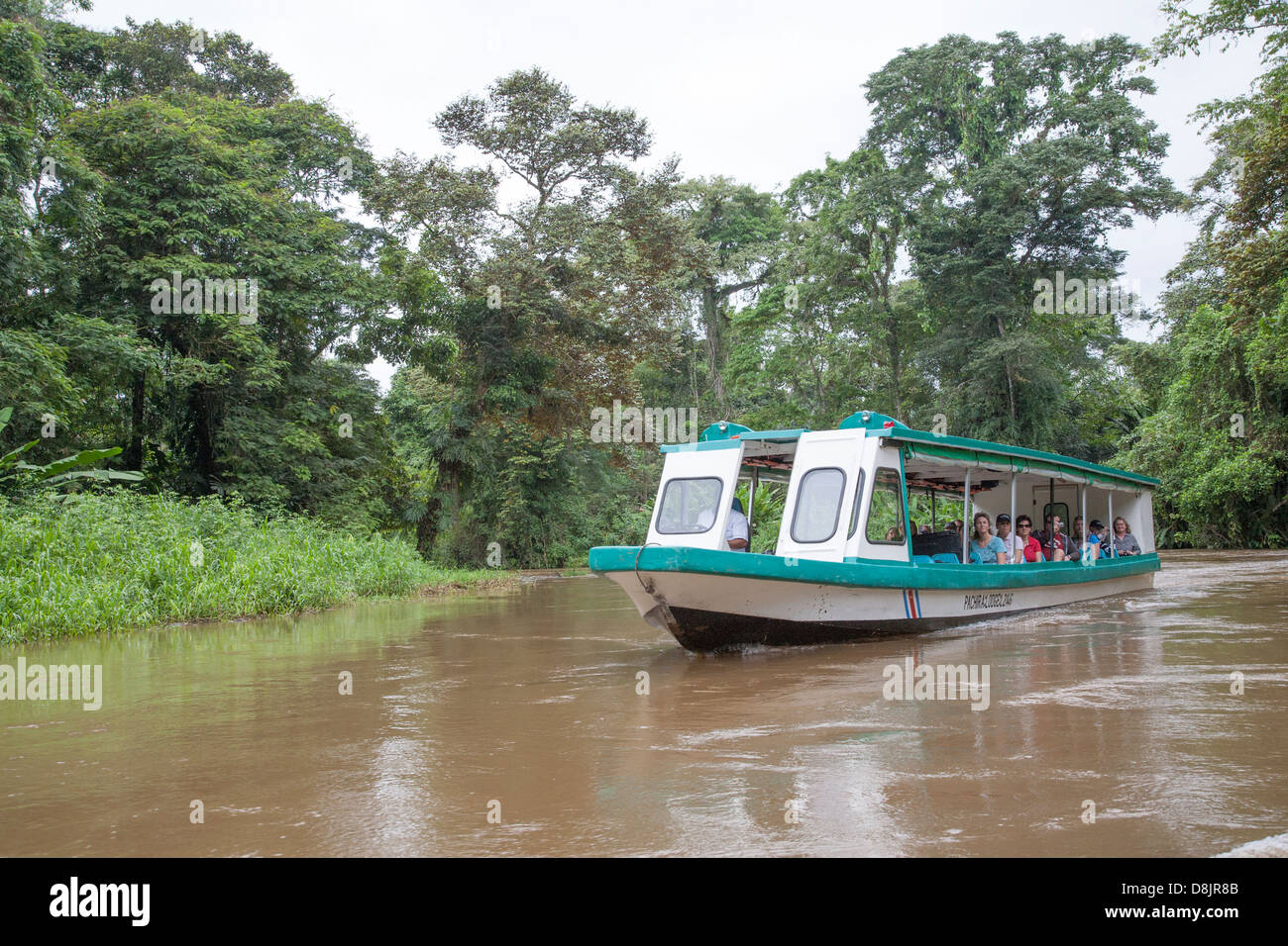 Par Lancha et bateau le long du Canal de Tortuguero, Parc National de ...