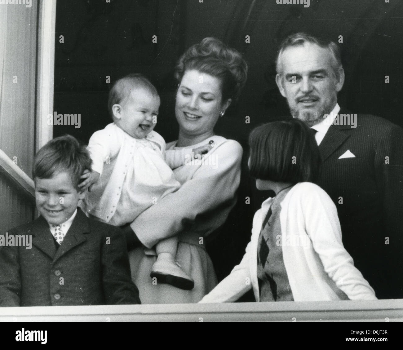 Le Prince Rainier de Monaco vers 1969 avec son épouse la Princesse ...