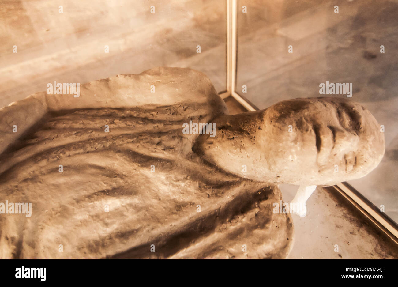 La forme du corps des victimes après l'éruption du Vésuve, Pompéi ...