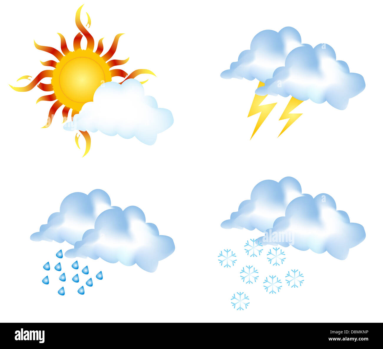 Les signes du temps. Pictogramme graphique isolé Photo Stock - Alamy