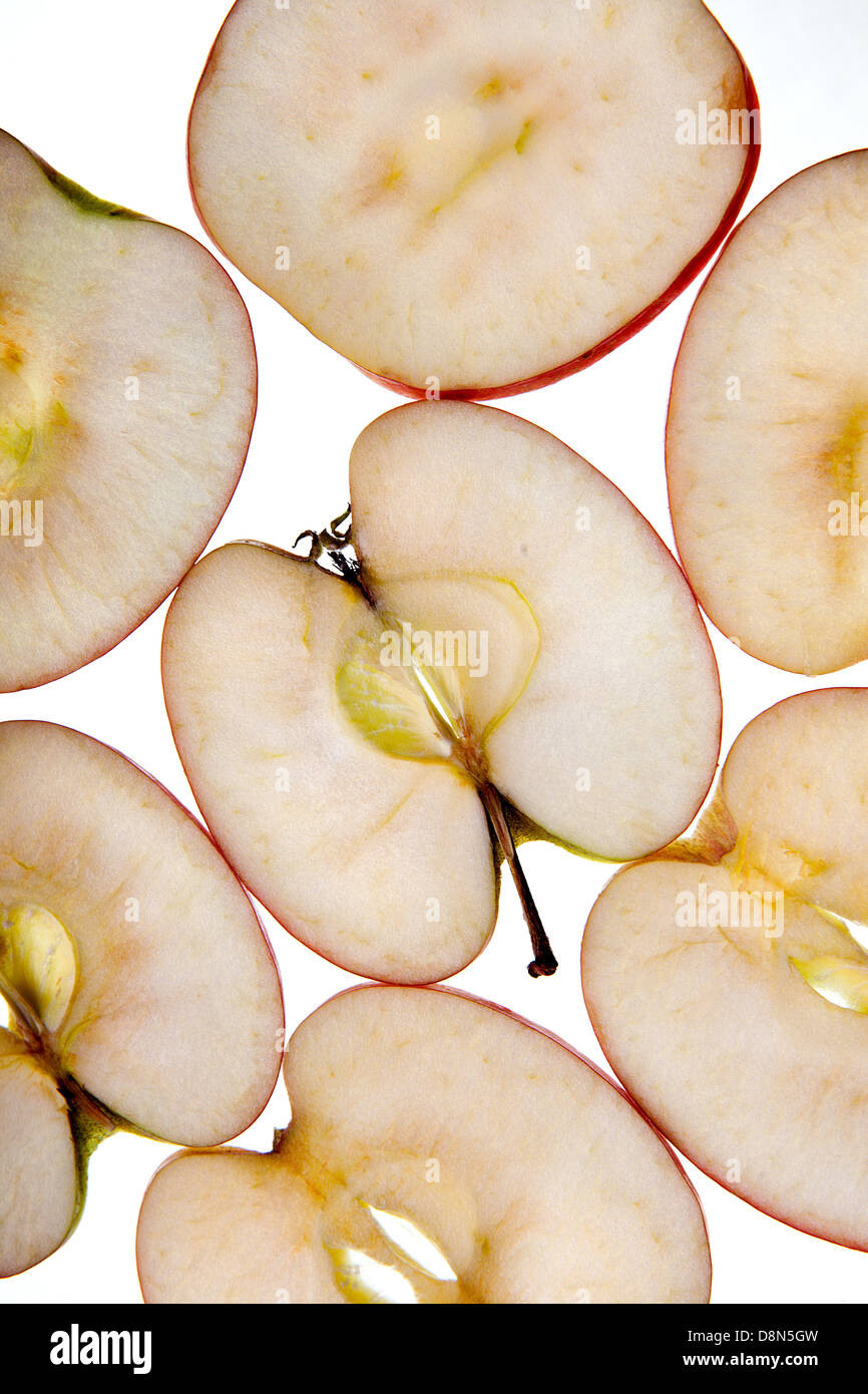 Tranches de pommes Banque de photographies et d’images à haute ...