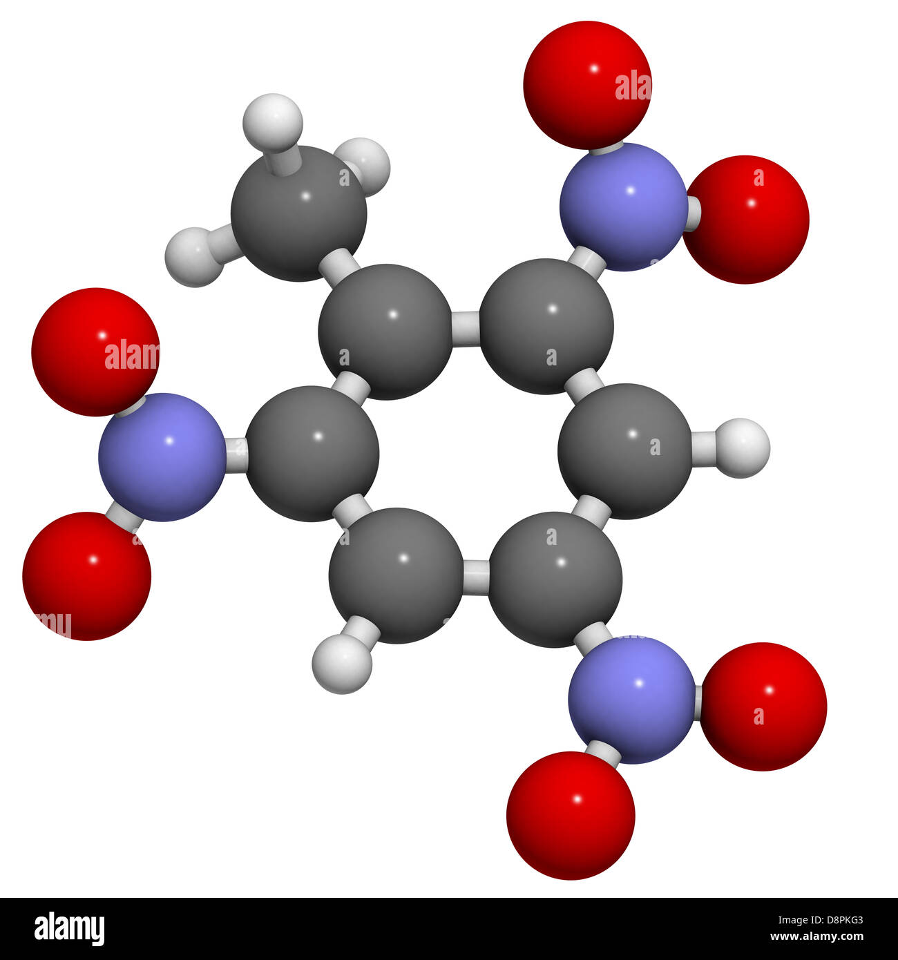 Trinitrotoluene tnt explosive molecule Banque de photographies et d ...