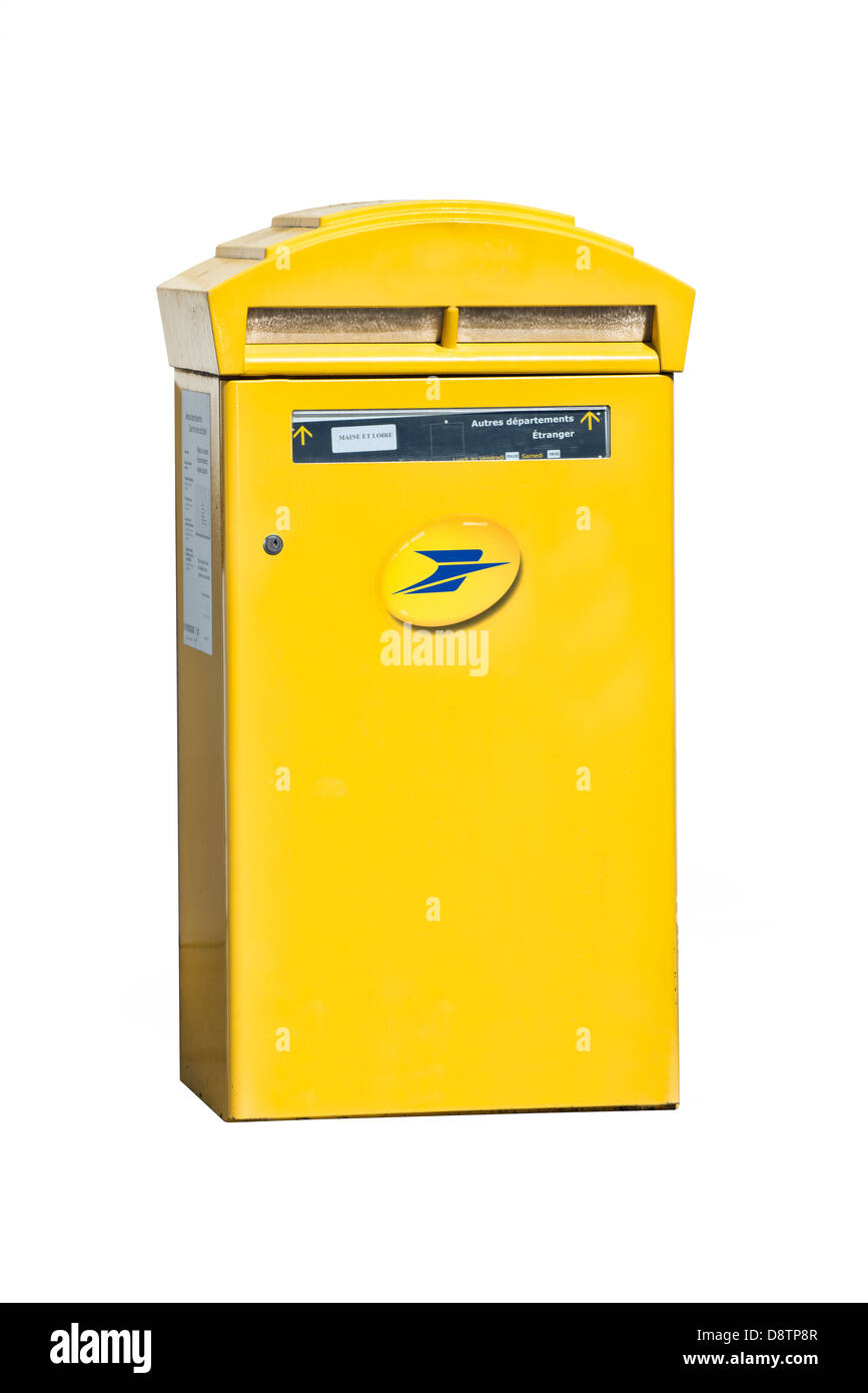 Boite aux lettres jaune francaise Banque de photographies et d’images à ...
