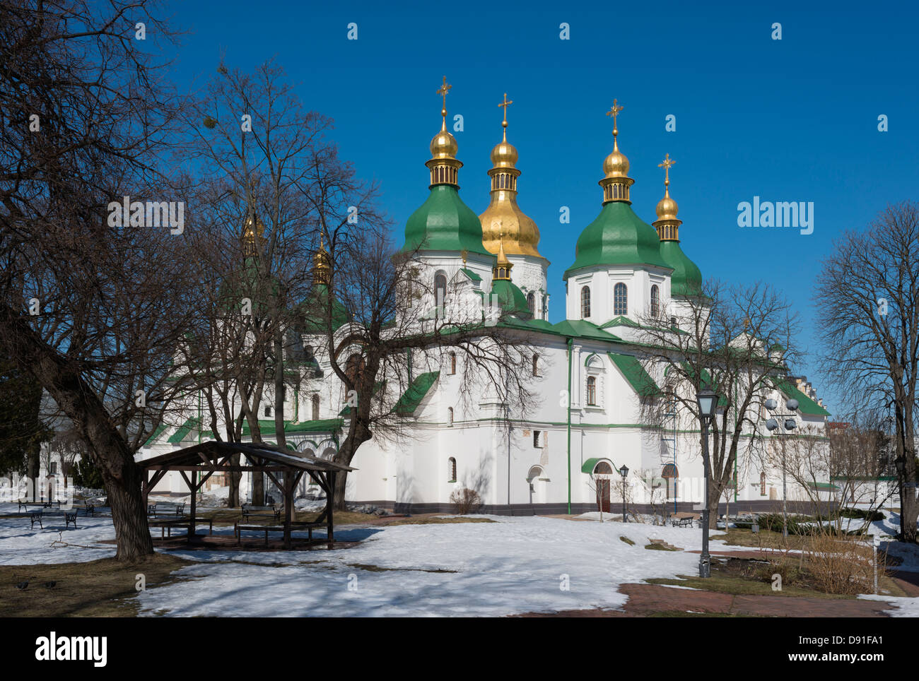 Cathédrale Sainte-Sophie à Kiev (XI-XVIII siècles).Côtés ouest et sud Photo Stock - Alamy