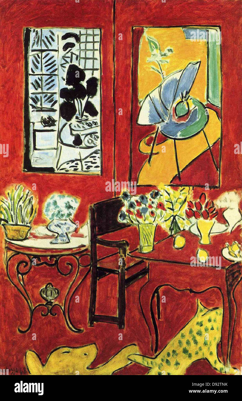 Henri Matisse Grand intérieur rouge 1948 Centre Georges Pompidou ...