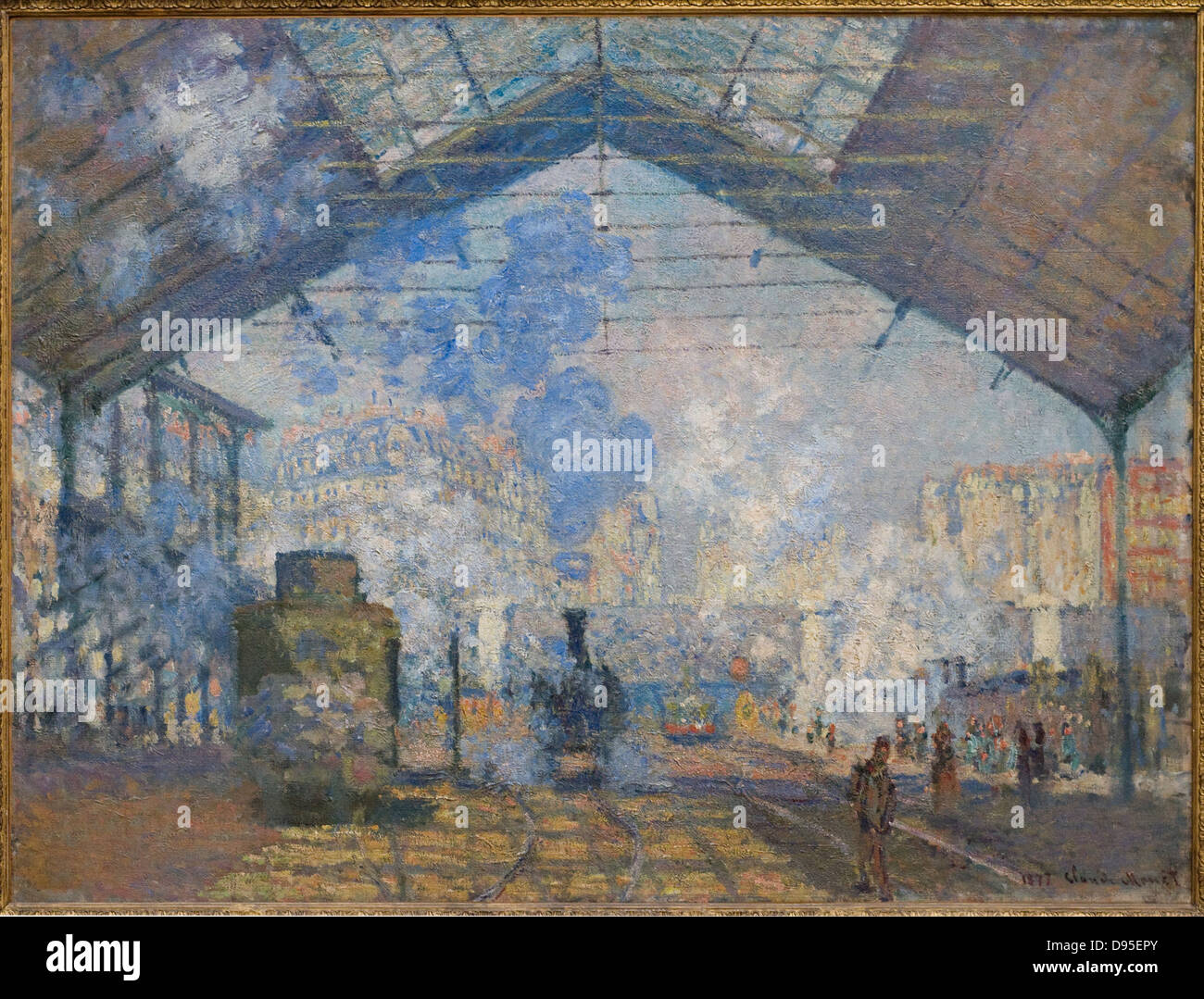 Claude Monet la gare Saint-Lazare - Gare Saint-Lazare 1877 XIX e siècle ...