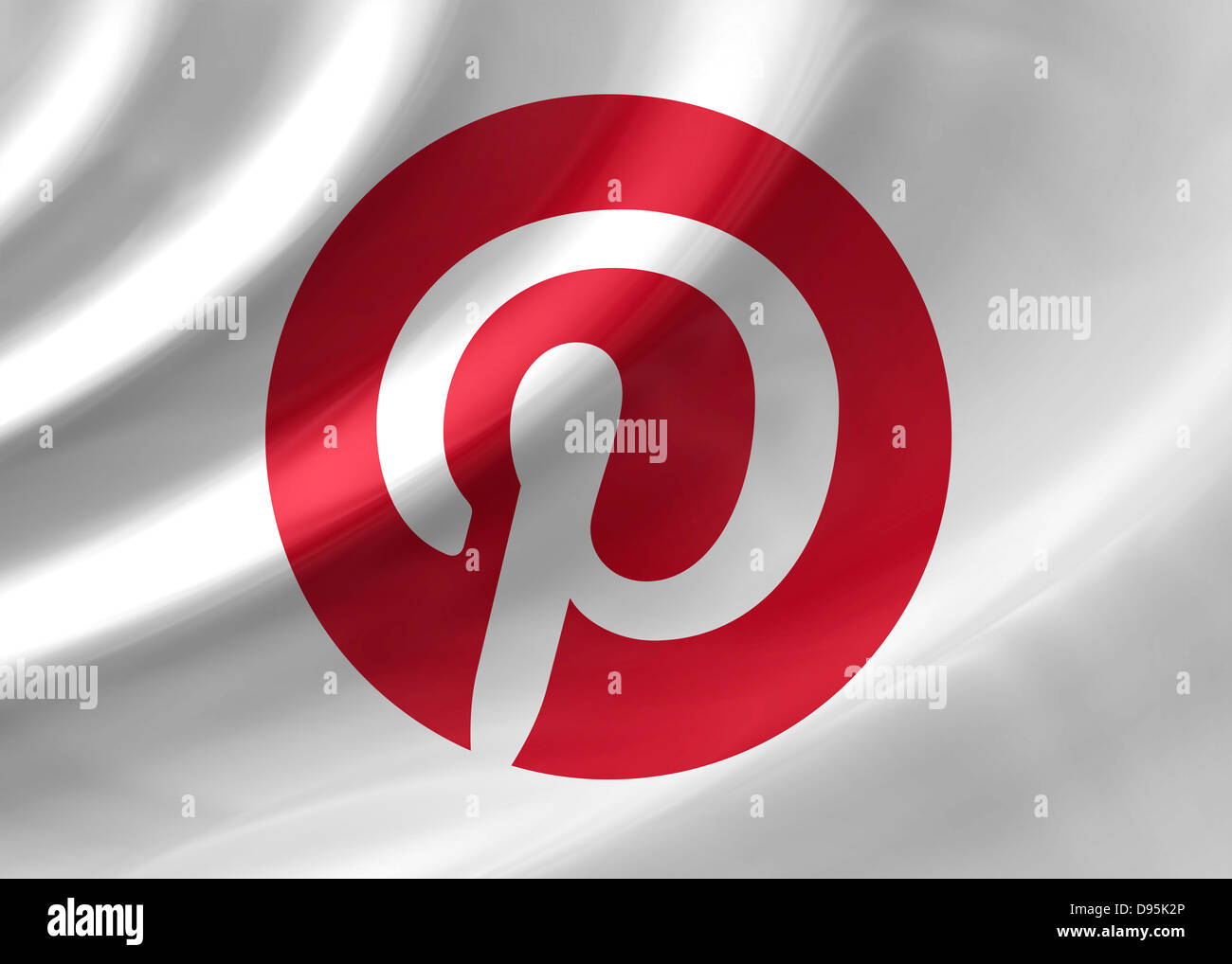 Logo drapeau icône symbole Pinterest Photo Stock - Alamy