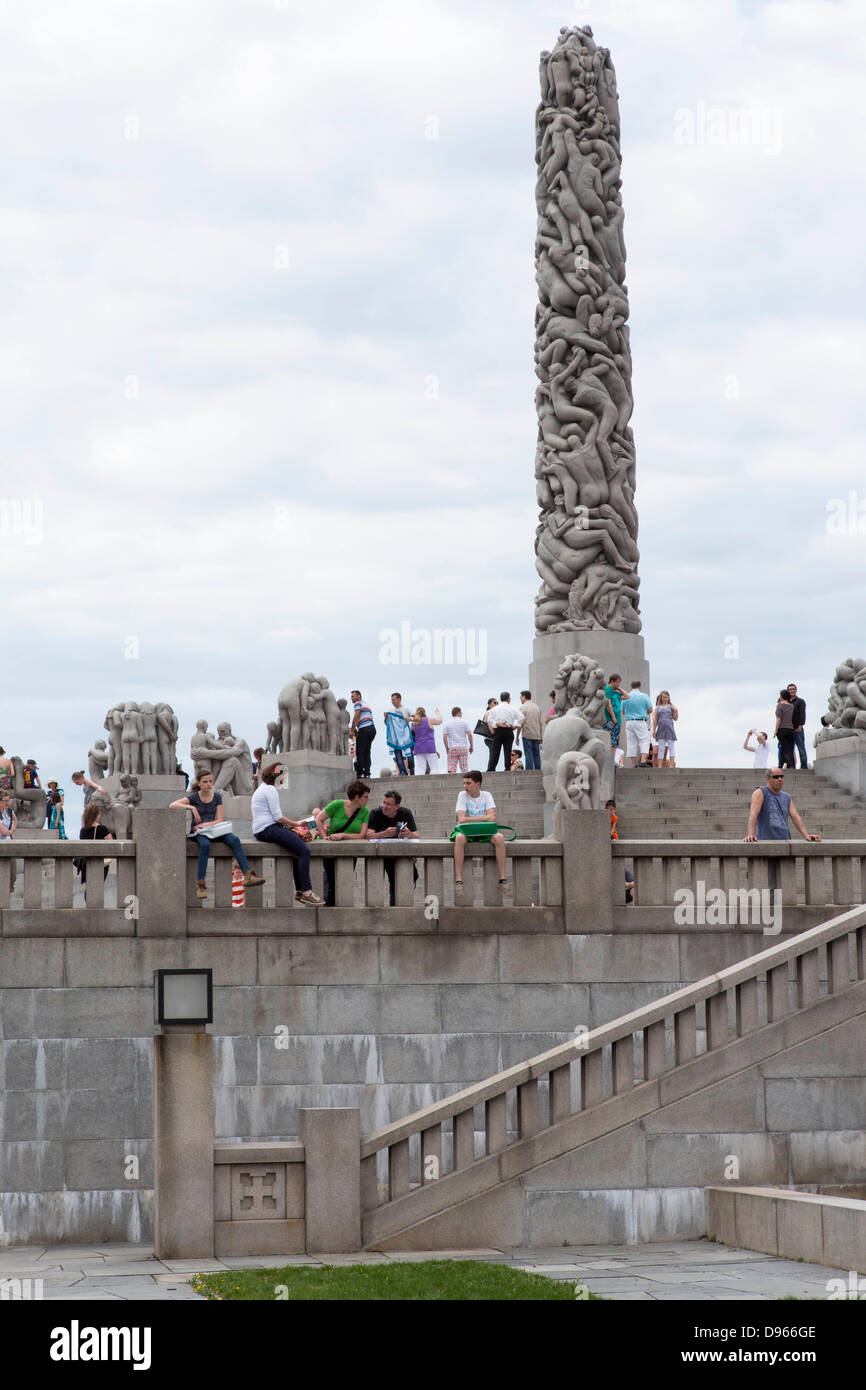 Vigelandpark parc de sculptures de vigeland Banque de photographies et ...