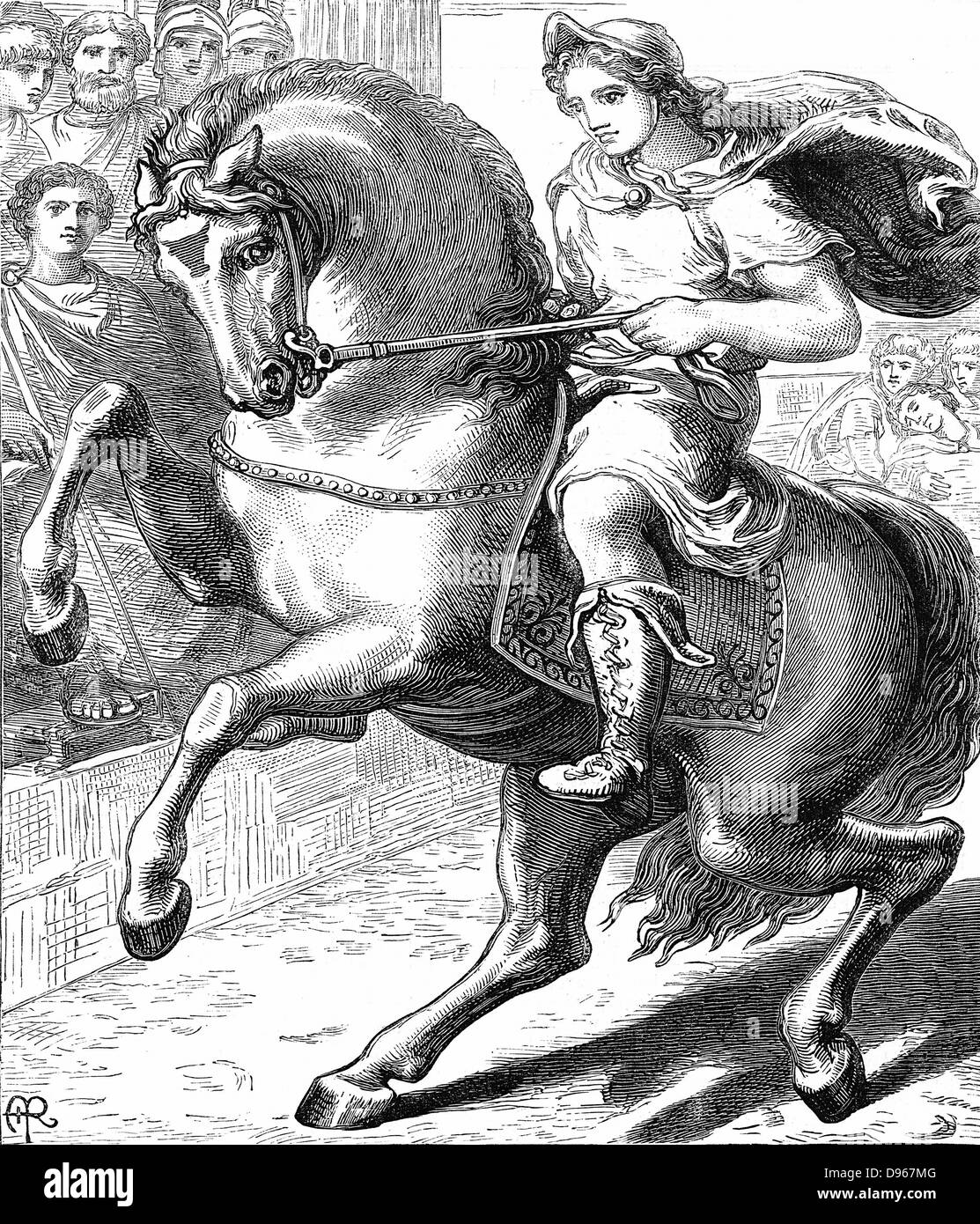 Alexandre le Grand (Alexandre III de Macédoine) 356-323 BC équitation ...