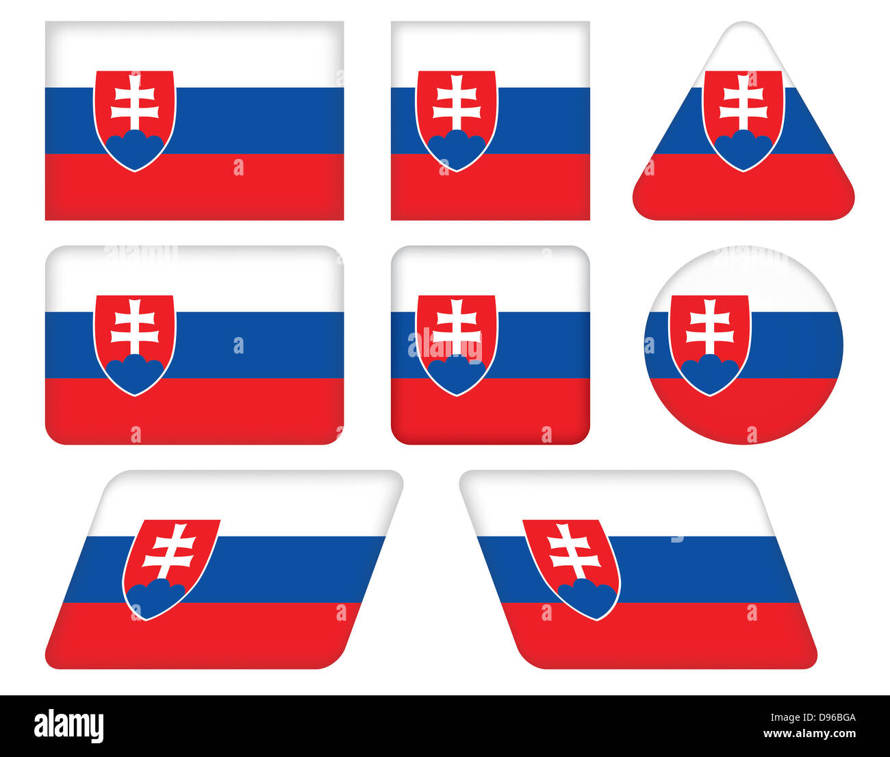 Flag of slovakia Banque de photographies et d’images à haute résolution ...