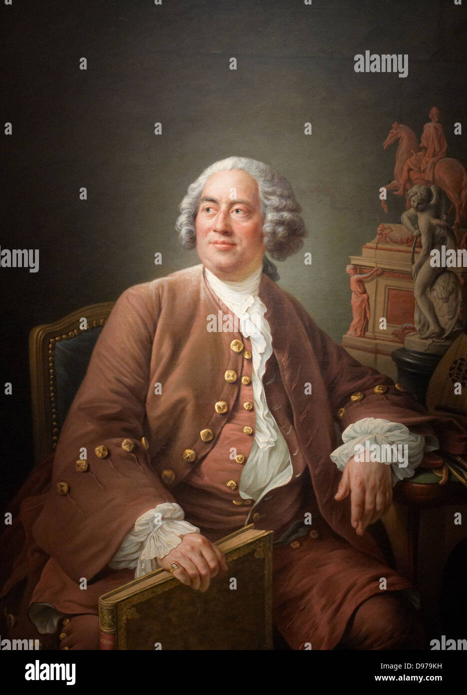 François-Hubert Drouais Portrait d'Edme Bouchardon, sculpteur 18 ème ...