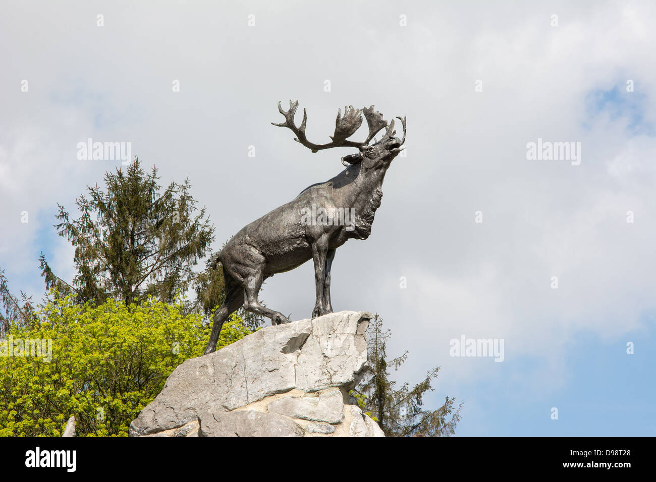 L'emblème du Régiment du Royal Newfoundland Regiment au monument ...