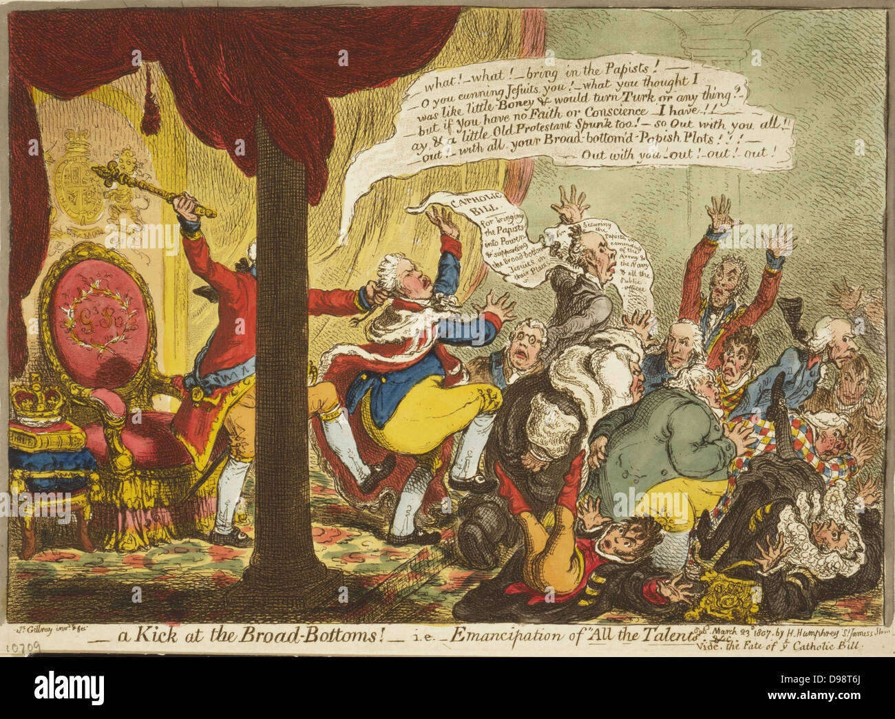 King george iii cartoon Banque de photographies et d’images à haute ...