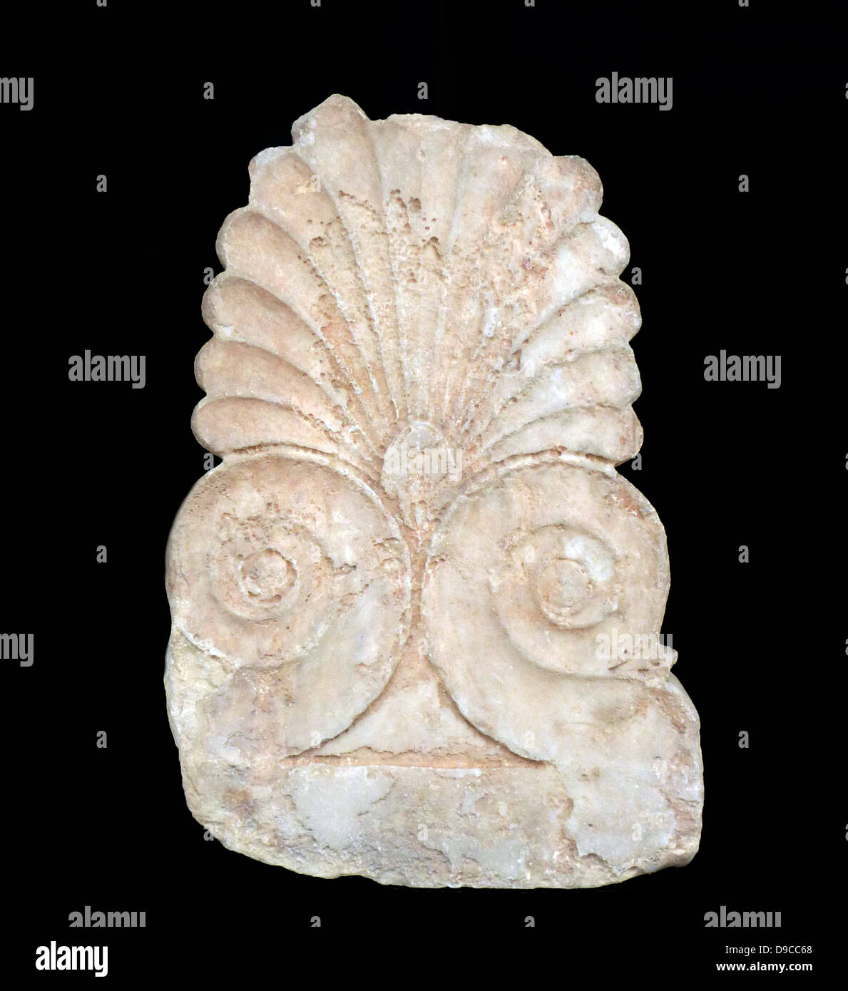 En antefix temple du Parthénon, à Athènes. Les décorations comprennent ...