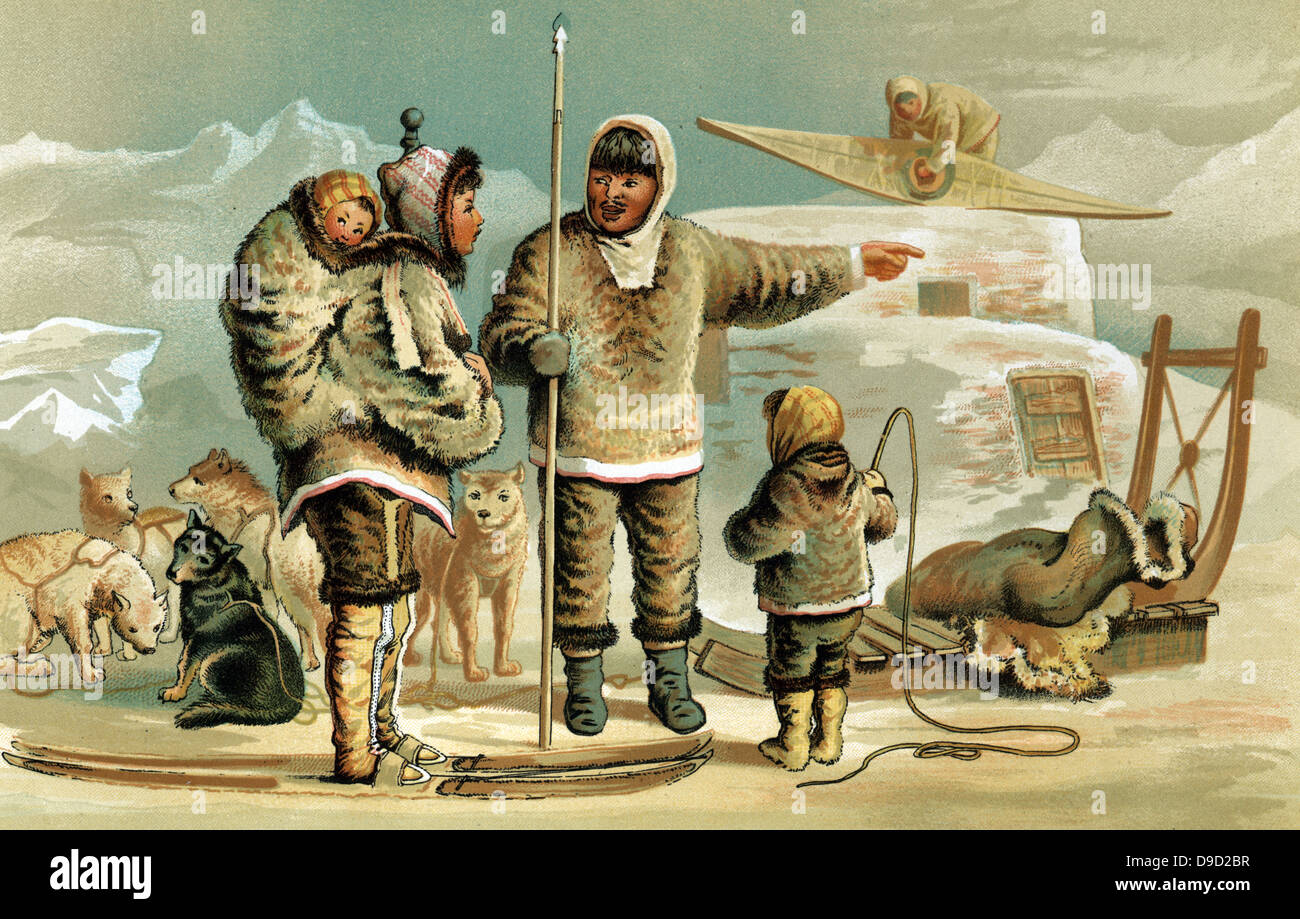 Eskimo (Esquimaux) ou Inuit-Yupik, les peuples autochtones des régions ...