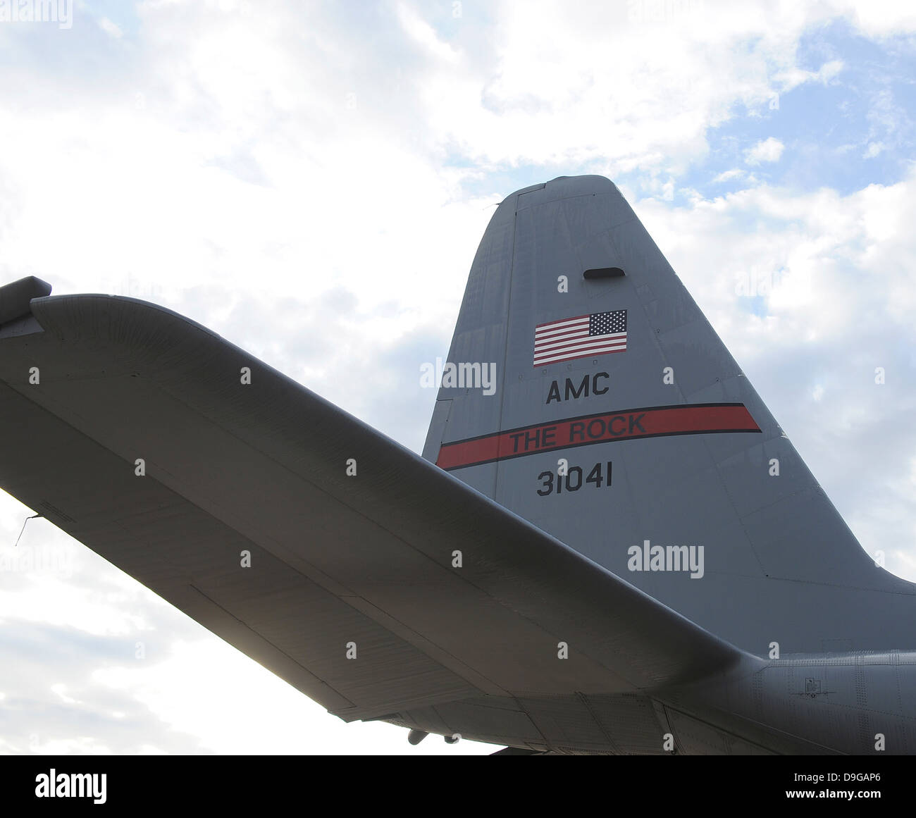 Close-up d'un C-130 Hercules de l'empennage Photo Stock - Alamy