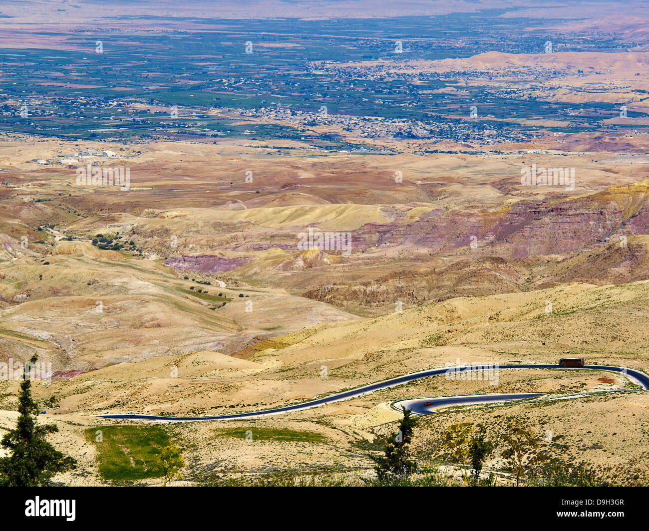 Voir en Vallée du Jourdain à Israël de le mont Nebo, Jordanie, Moyen ...