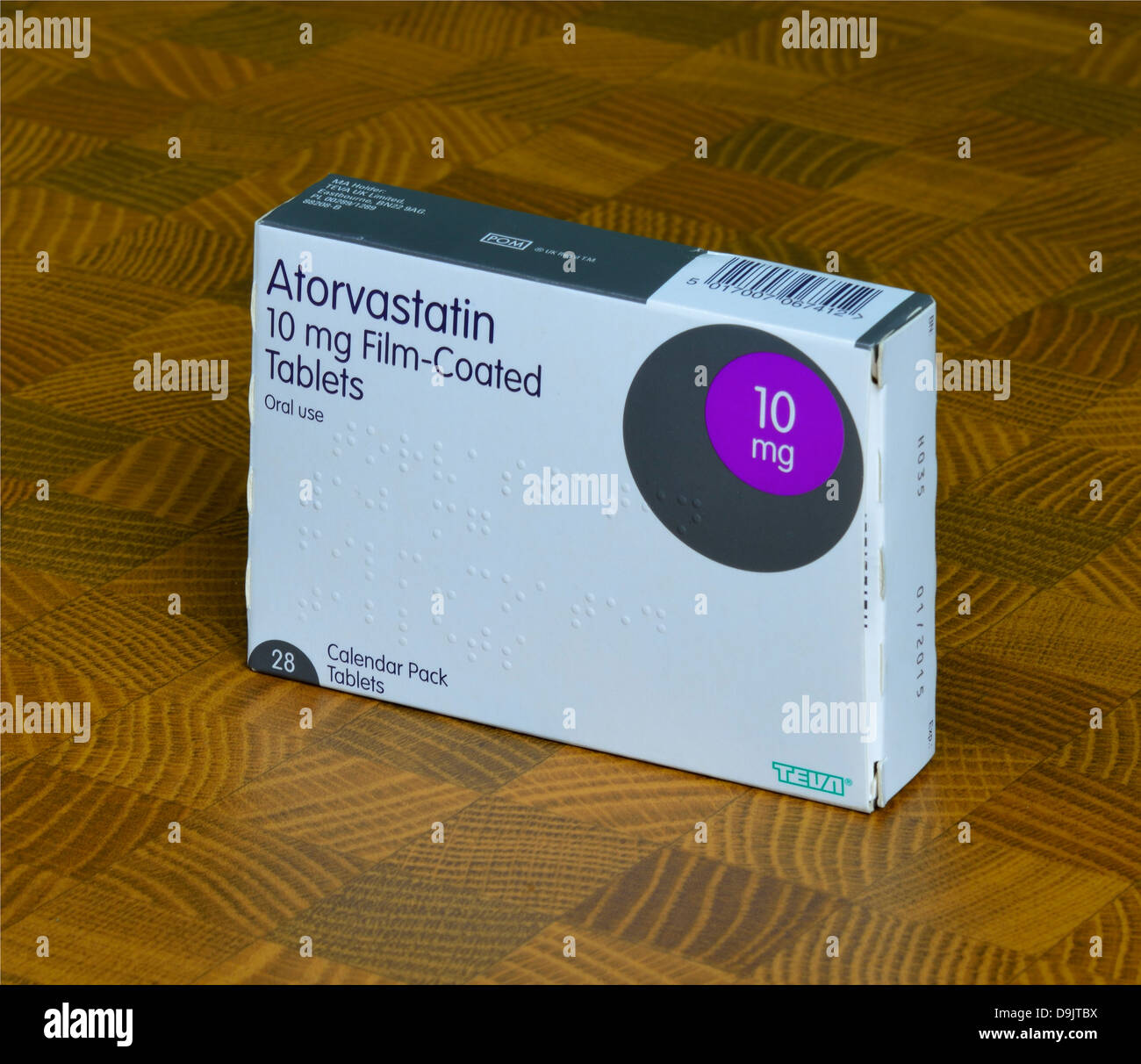 Atorvastatin 10mg comprimés pack Film-Coated. Calendrier 28 Pack ...