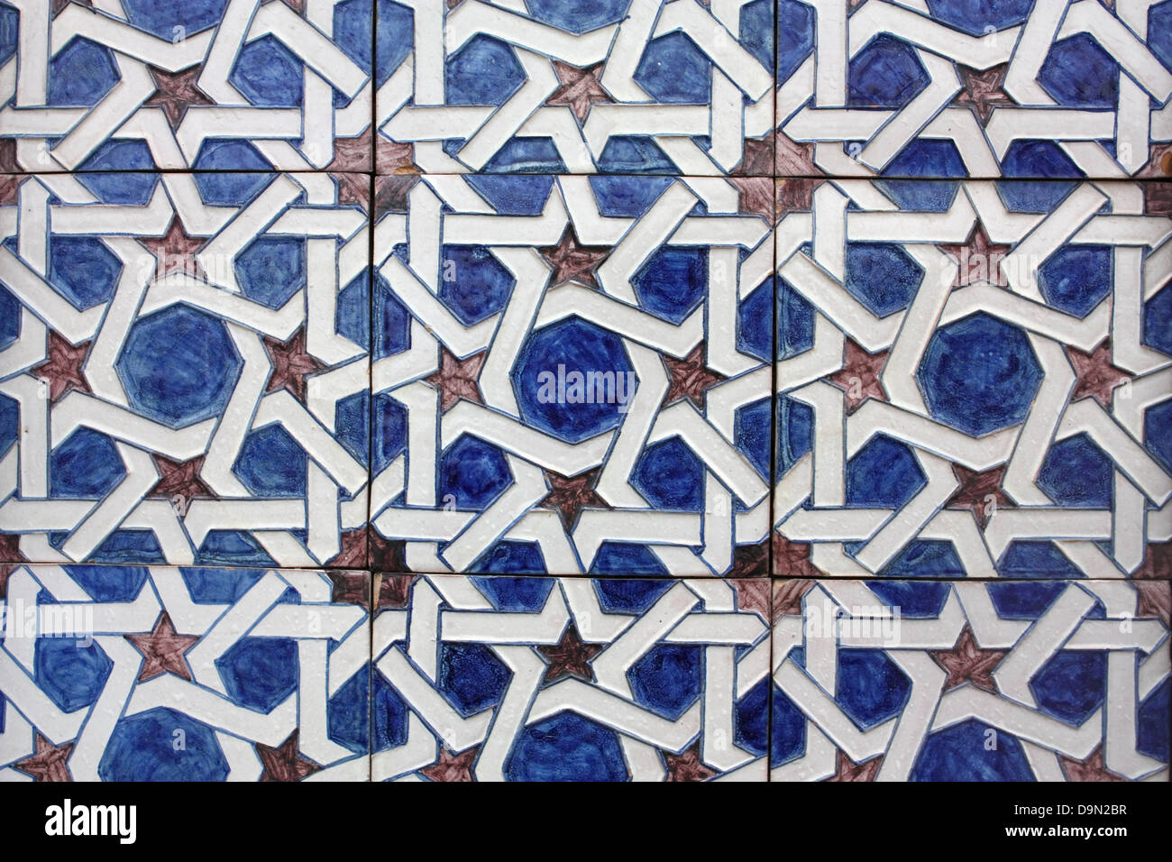 Mosaïque arabe, Andalousie, Espagne Photo Stock - Alamy