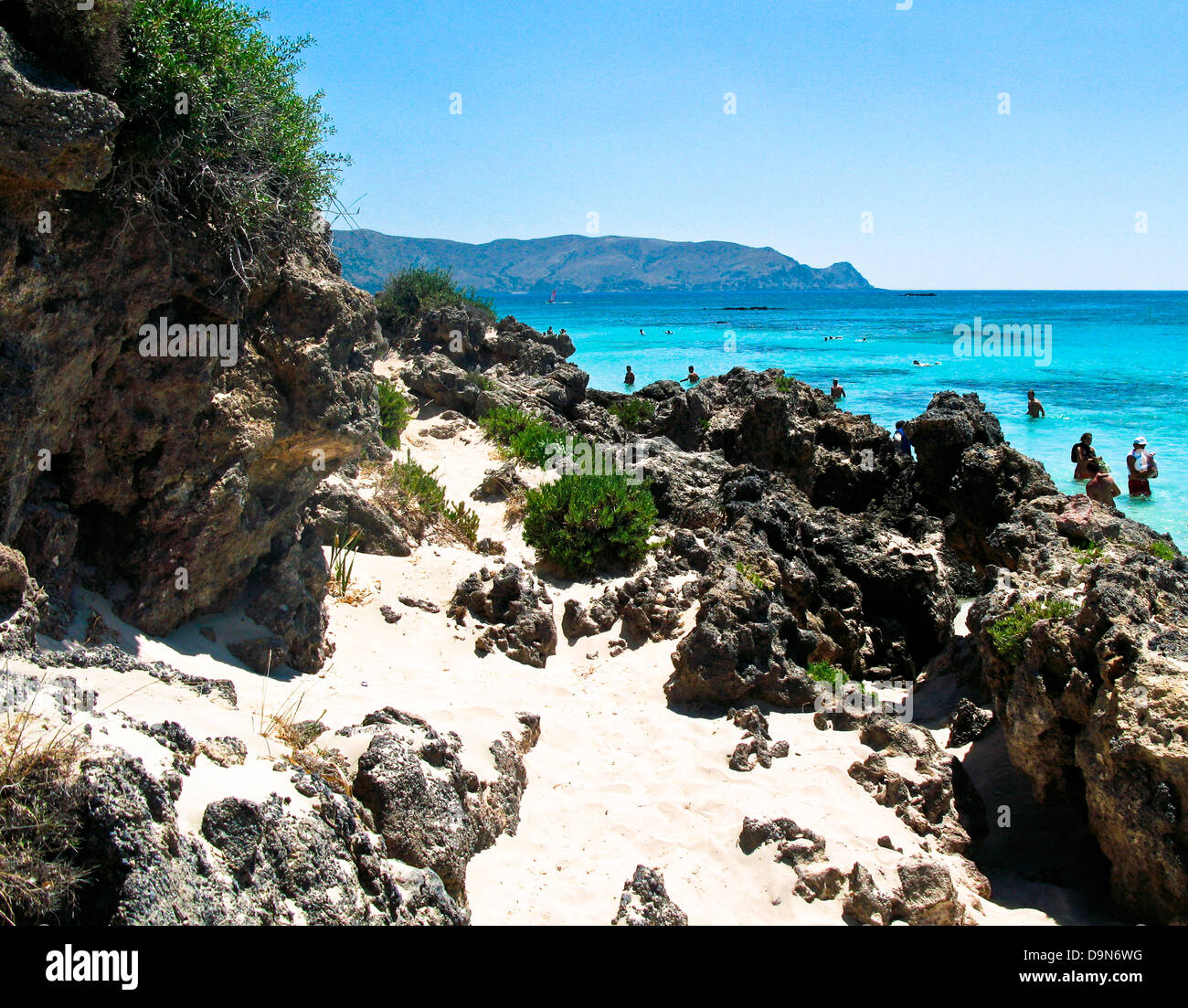 Plage de elafonissos, Crète island, Grèce Photo Stock - Alamy