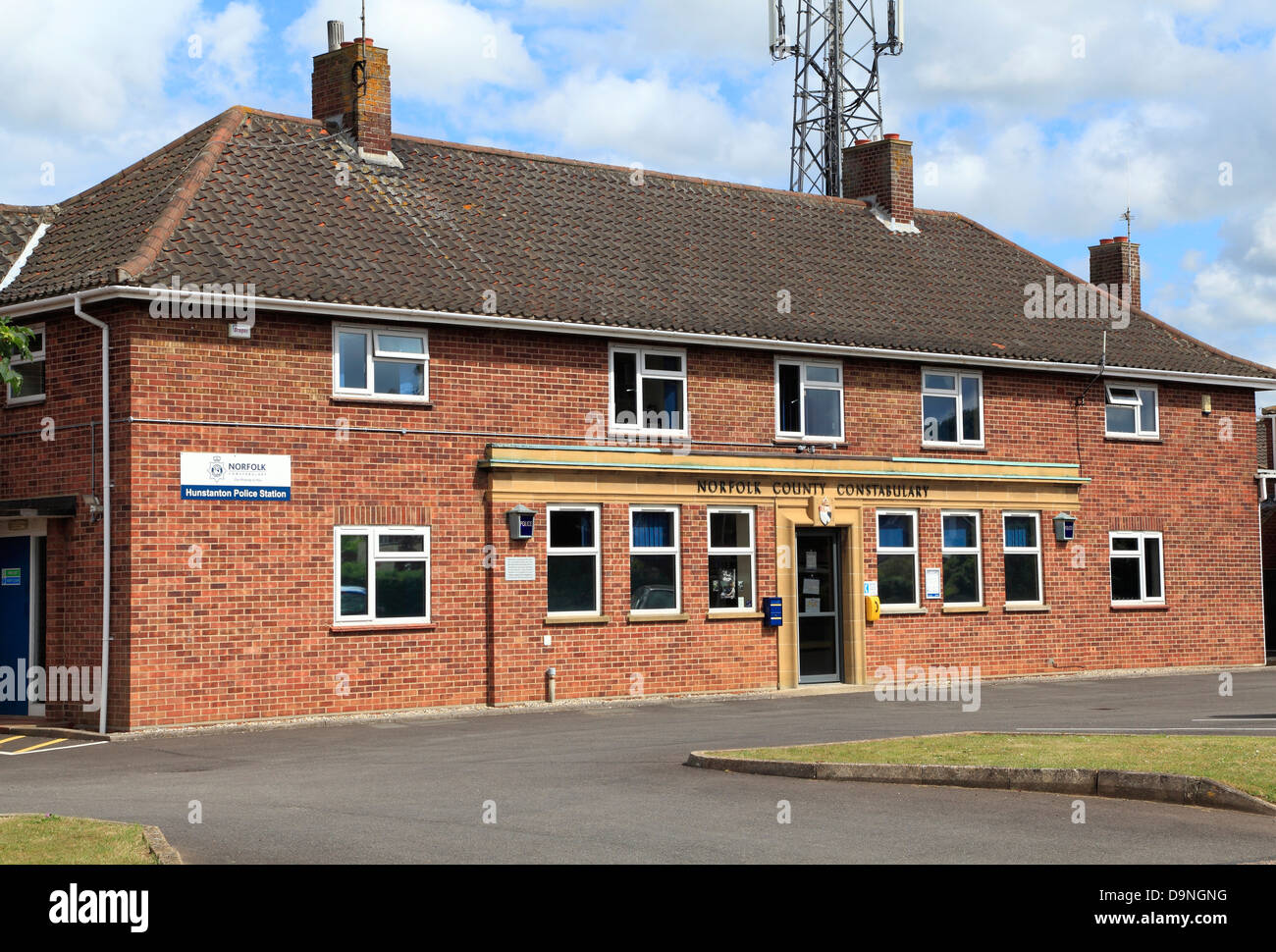 La station de police de Hunstanton, Norfolk Constabulary, England UK ...