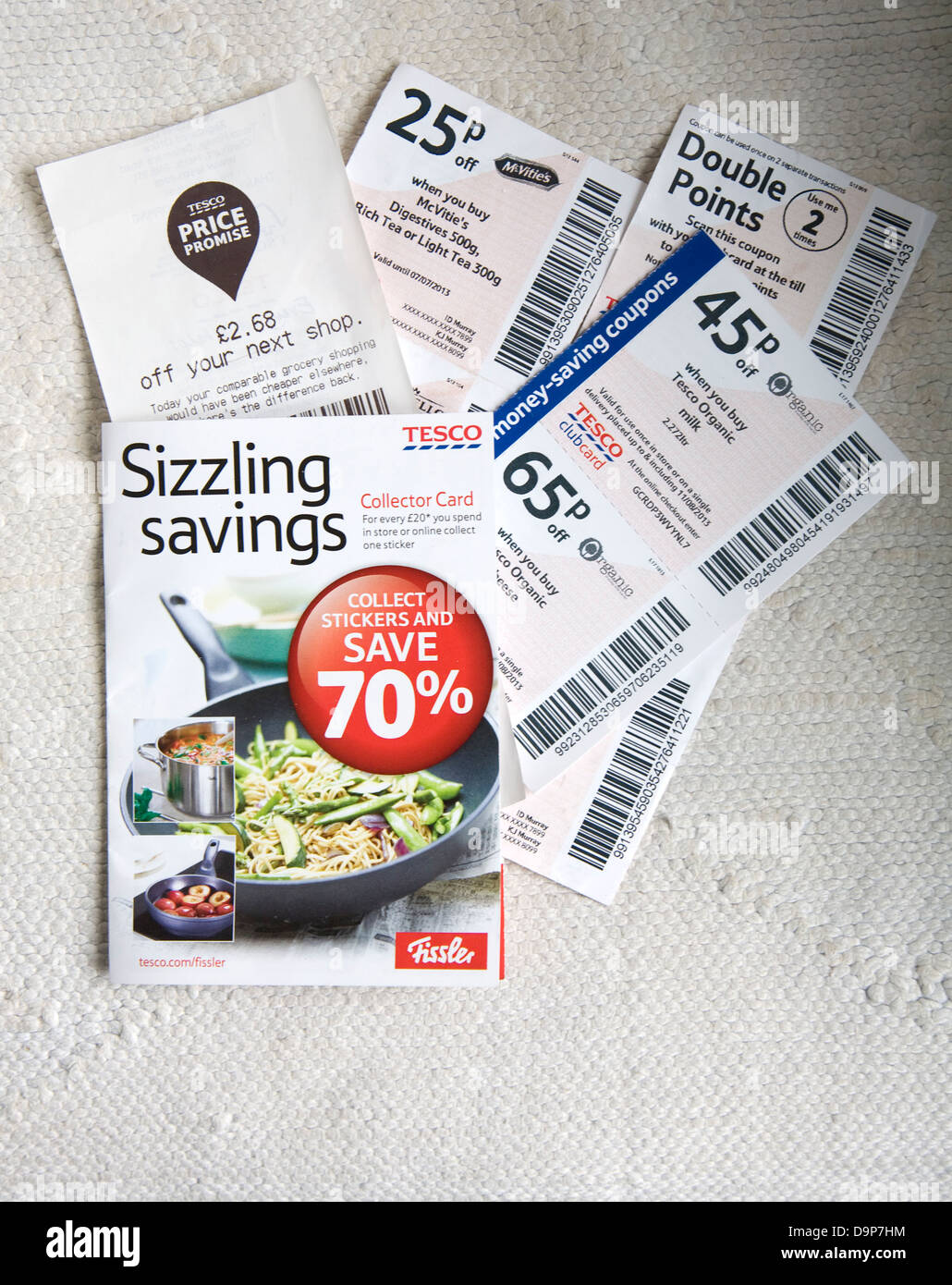 Coupons tesco Banque de photographies et d’images à haute résolution ...