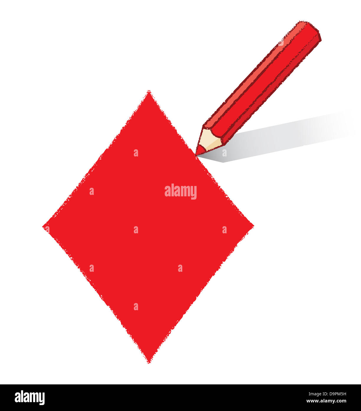 Dessin au crayon rouge Banque de photographies et d’images à haute ...