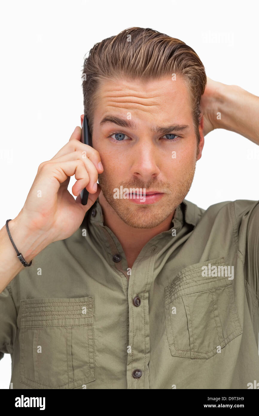 Bonhomme blanc perplexe Banque de photographies et d’images à haute ...