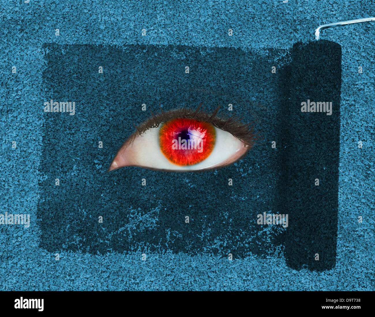 Oeil rouge Banque de photographies et d’images à haute résolution - Alamy