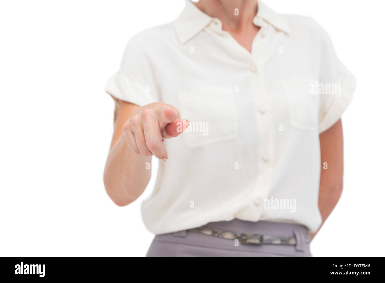 Indiquant avec le doigt Banque de photographies et d’images à haute ...