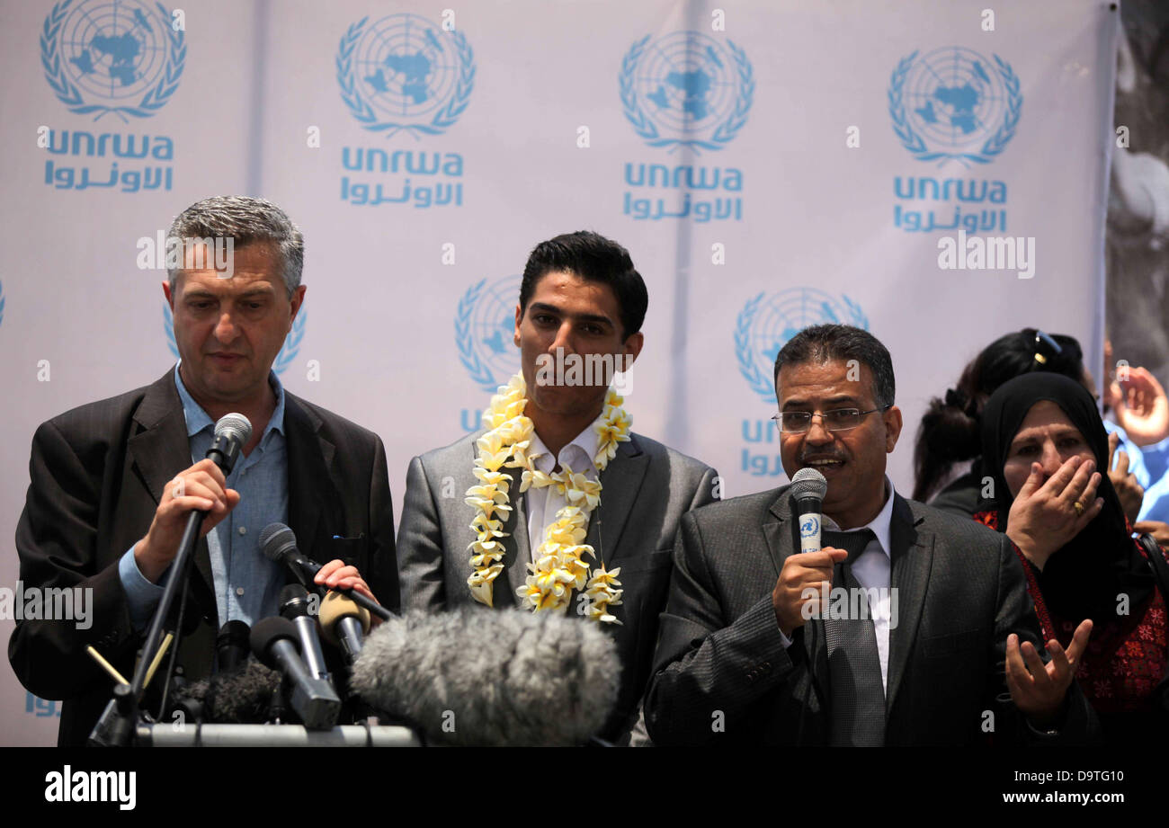 La ville de Gaza, bande de Gaza, territoire palestinien. 26 juin 2013 ...