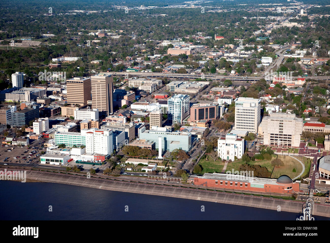 Vue aérienne de centre-ville de Baton Rouge, Louisiane Photo Stock - Alamy