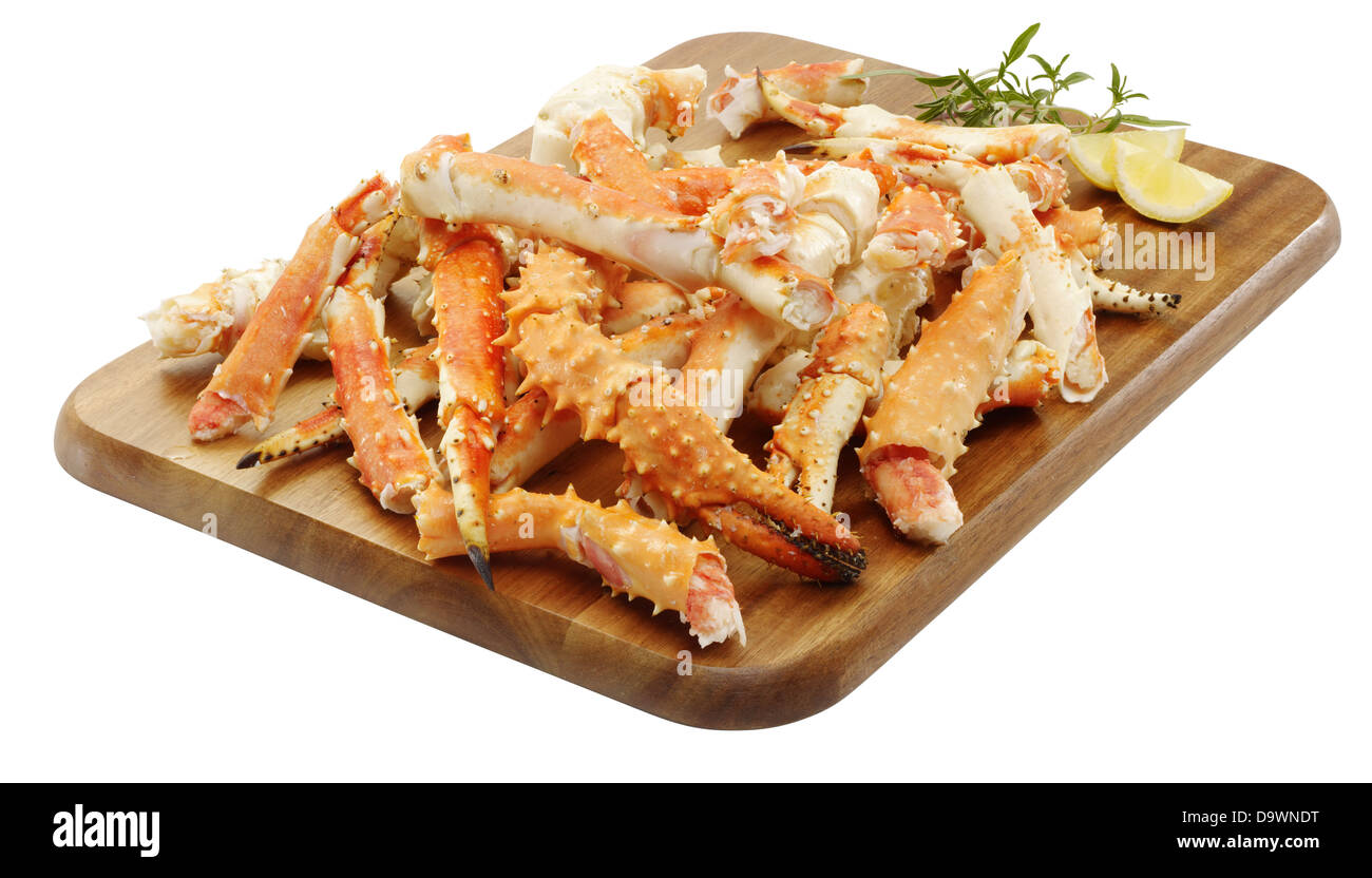 pattes de crabe cru Photo Stock - Alamy