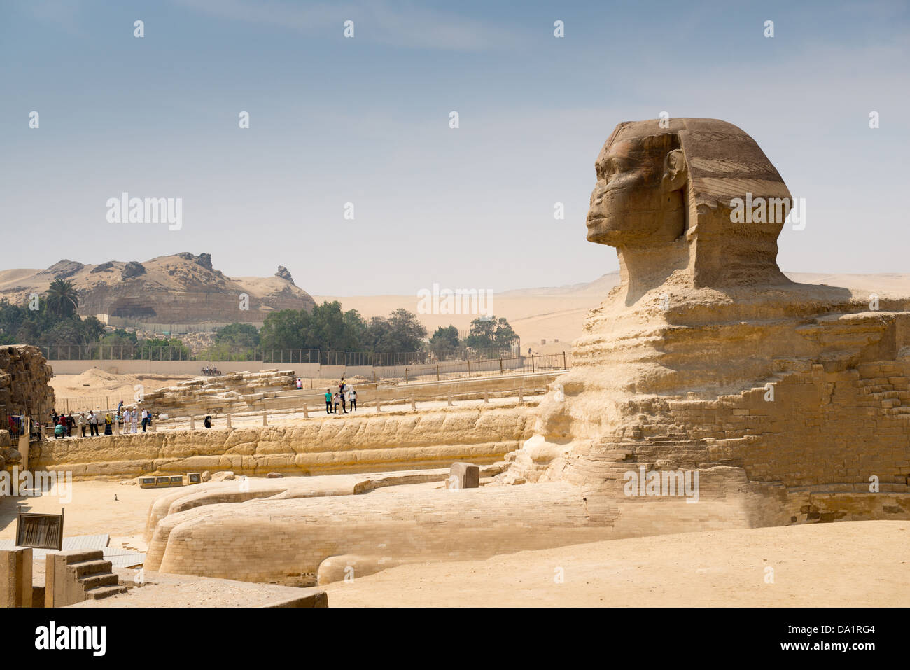 Ancienne célèbre statue de Sphinx de Gizeh, Egypte. Chaque jour des ...