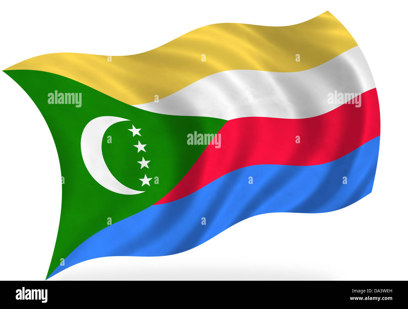 Drapeau national des comores Banque de photographies et d’images à ...