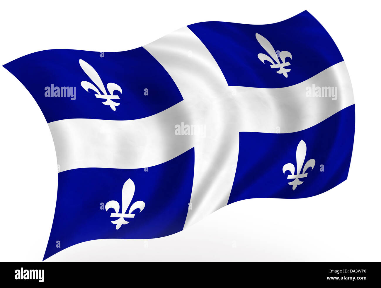 Quebec flag illustration Banque de photographies et d’images à haute ...
