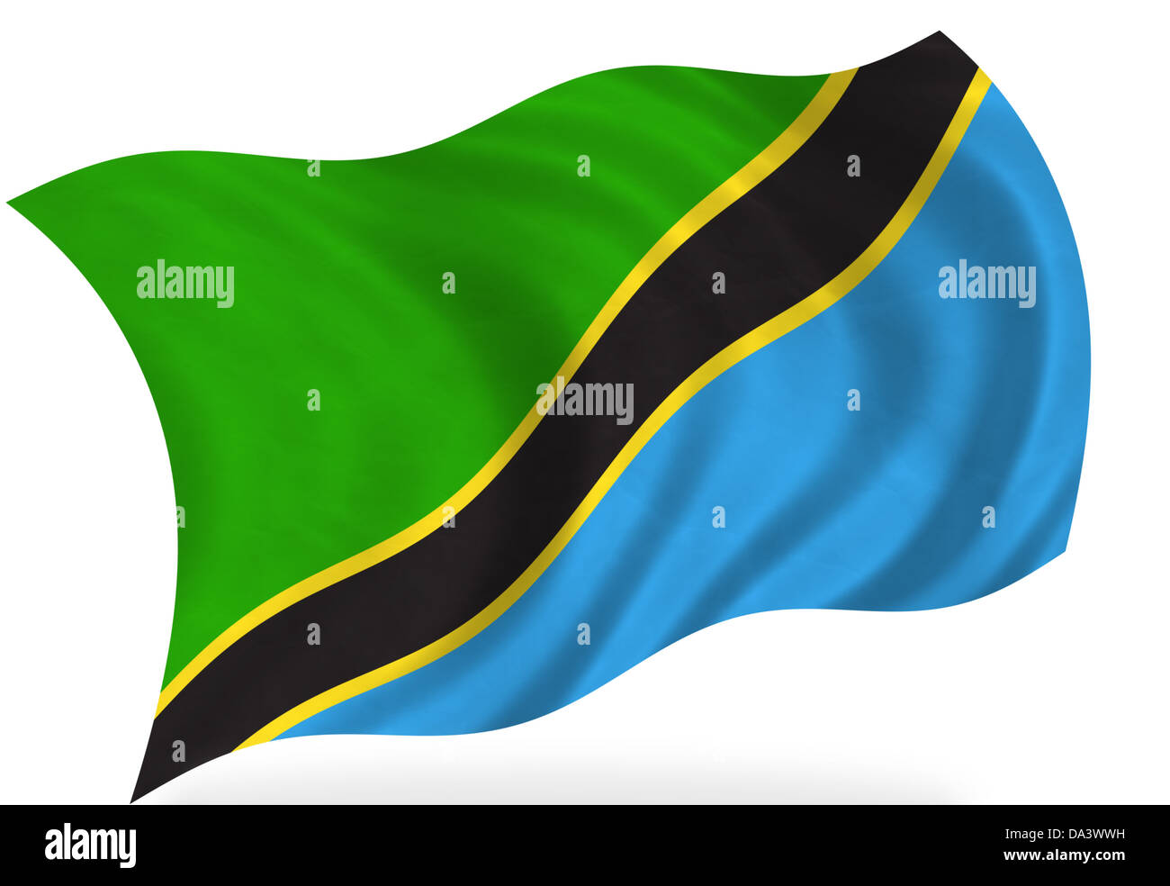 Drapeau national de la tanzanie Banque de photographies et d’images à ...