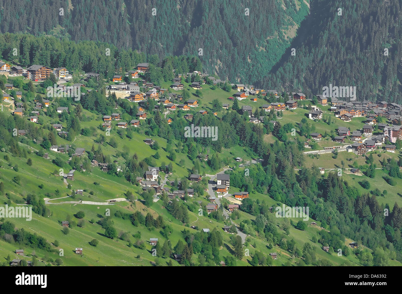 La Swiss Mountain Resort de Bellwald dans la région de Wallis dans les ...