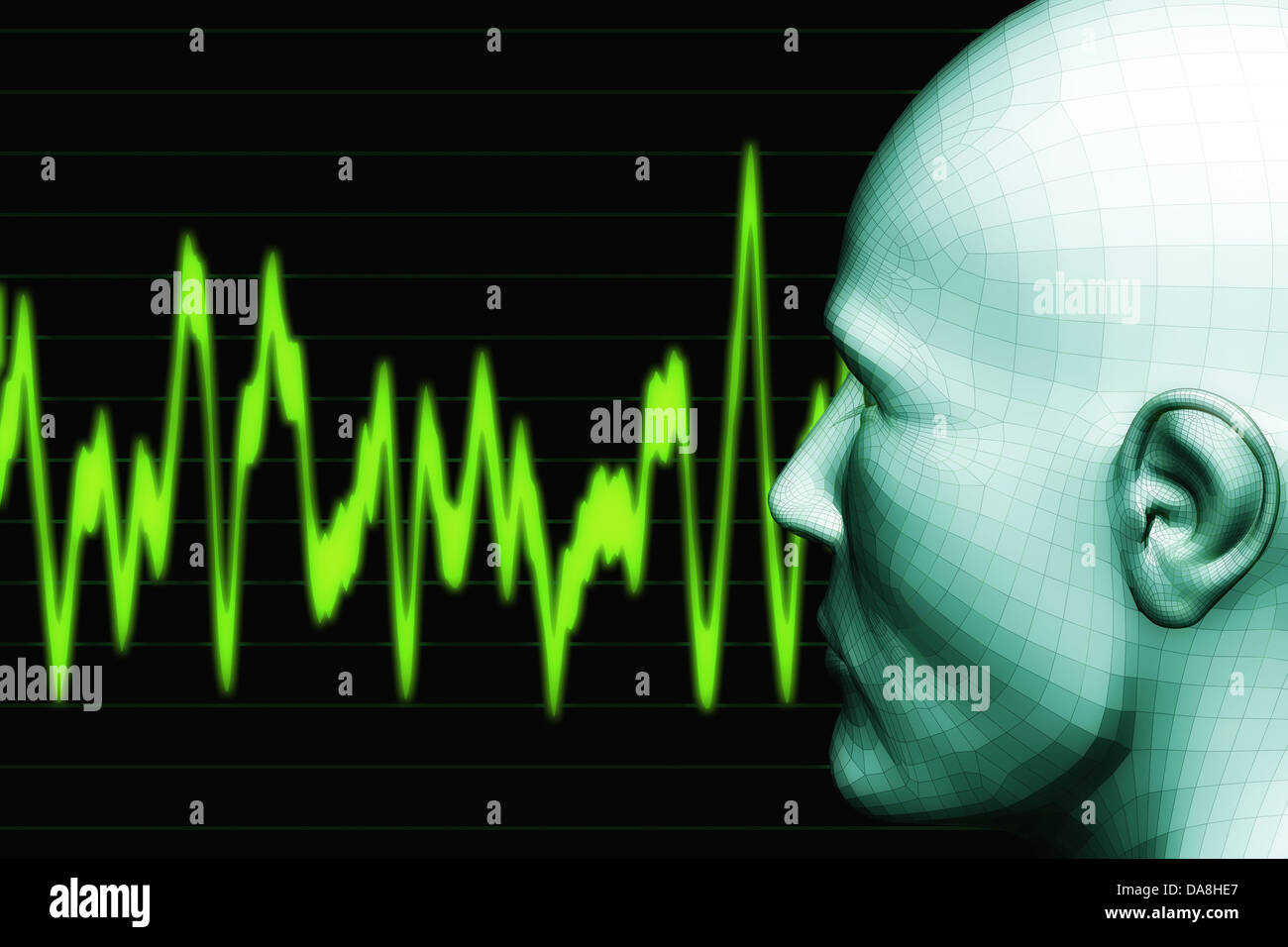 Les ondes cérébrales EEg ou concept Photo Stock - Alamy